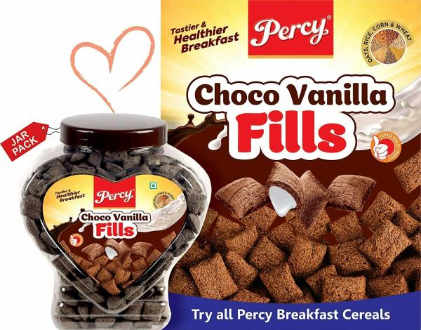 Percy Choco Vanilla Flakes & Choco Vanilla Fills, [Wholegrain High ...