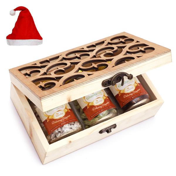 Jaiccha Ghasitaram Christmas Gifts Natural Wood Carving Box with Paan ...