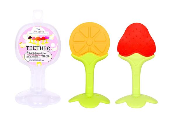 The Little Lookers Multicolor Combo Silicone Fruit Shape Teether For ...