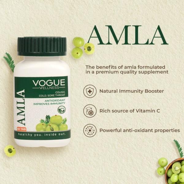 Vogue Wellness Immunity Booster Kit Amla, Tulsi, Giloy, Haldi, And Neem ...