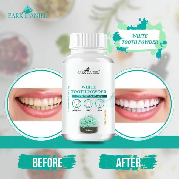 Park Daniel Instant Whitening Teeth Powder For Removal Of Yellow Teeth ...