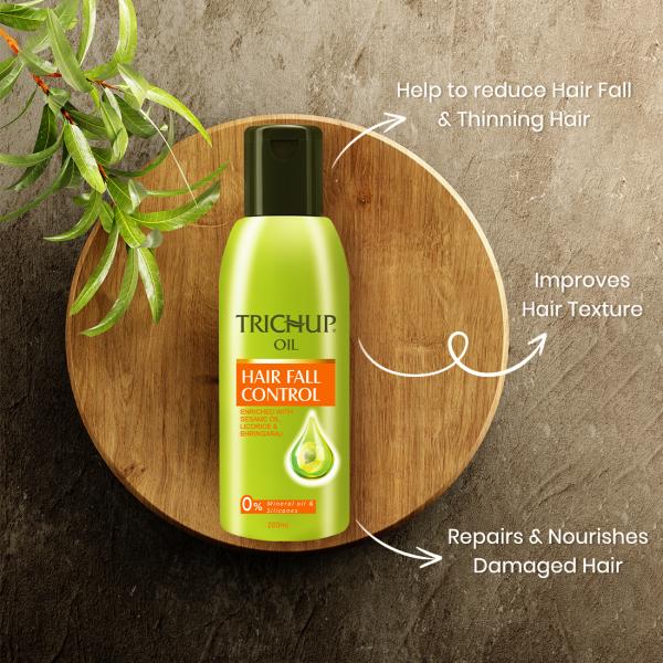 Trichup Hair Fall Control Herbal Hair Oil, 200ml (Pack of 3) - JioMart