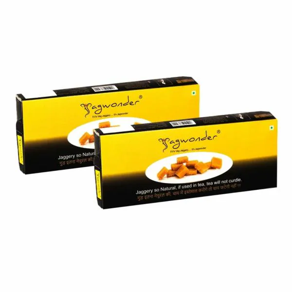 Jagwonder jaggery cubes 750 gm small in 5 gm cube form, 250 gm x 3 Pack ...