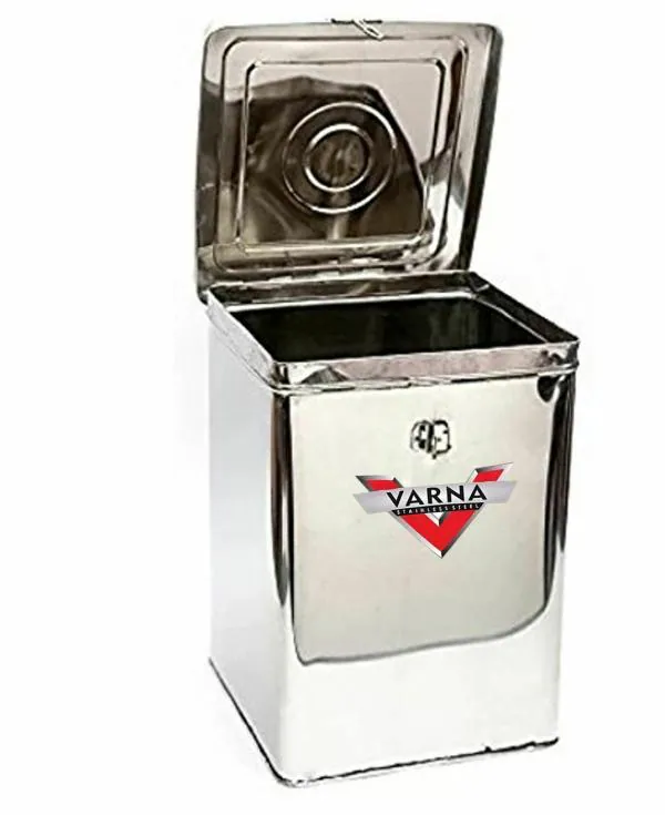 VARNA STAINLESS STEEL Square Grocery Dabba | Container | Storage ...