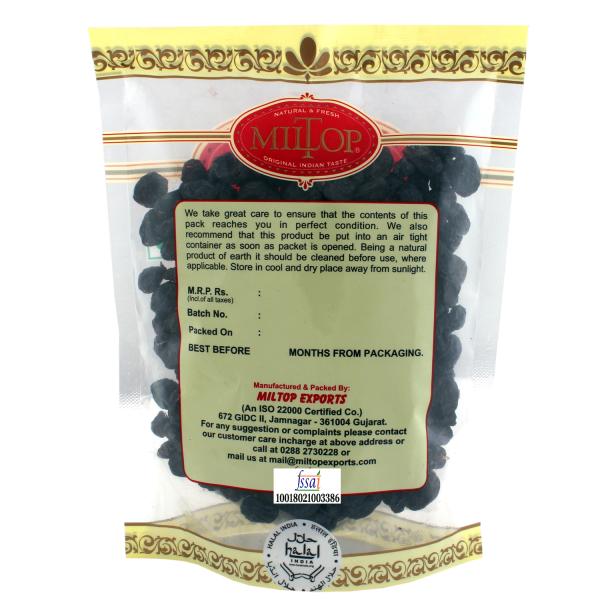 Miltop Seedless Black Grapes ( Kali Draksh) 250 g - JioMart