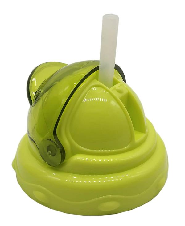 Te Quiti Green Plastic BPA Free Non-Toxic Cute Design Water Bottle With Sipper For Kids Girls ...