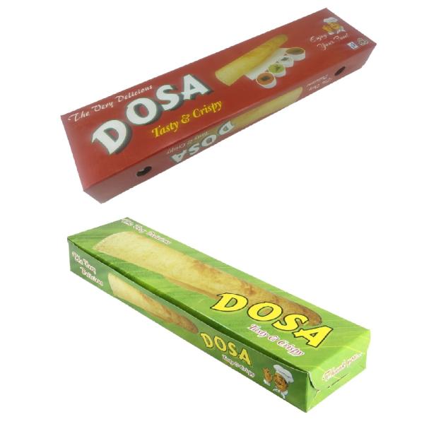 Aumni Crafts Dosa Packing Paper Box (Pack of 50) 12x3x1.5 Inch Random ...