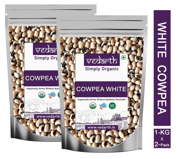 Vedarth Organic White Cow Pea (Whole) (2000 g) - JioMart