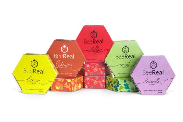 Bee Real Multiflora 20 Pack Assorted 5 Pack with Lemon, Ginger, Mint ...