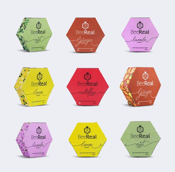 Bee Real Multiflora 20 Pack Assorted 5 Pack with Lemon, Ginger, Mint ...