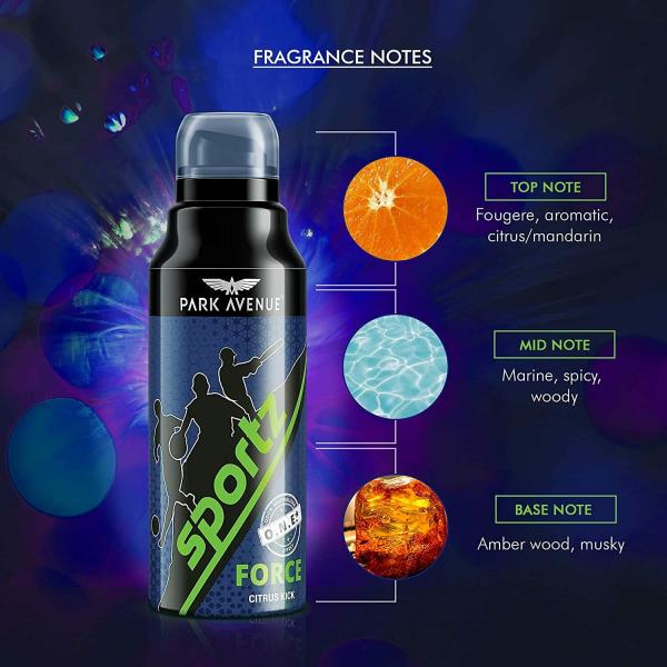 Park Avenue Sportz Force Perfume For Men Fresh Long Lasting Fragrance ...