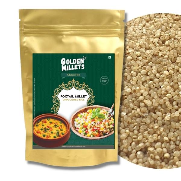 GOLDEN MILLETS Foxtail Millet 500g Unpolished Rice |100% Gluten Free ...
