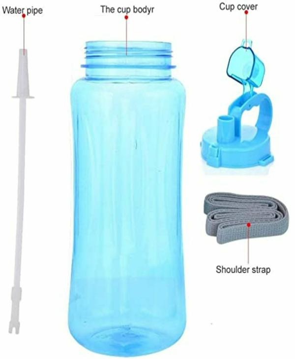 Delzon Big Capacity 1.5 Liter Sports Water Bottle Unbrecable Plastic ...