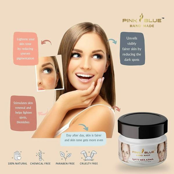 Pink Blue Handmade Anti-melasma cream to reduces Dark & Brown Spots ...