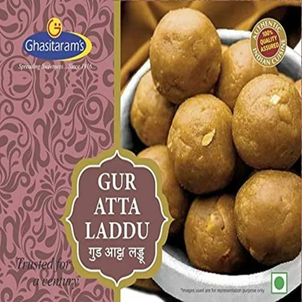 GHASITARAM'S Pure And Delicious Gur Atta Laddu For Every Special ...
