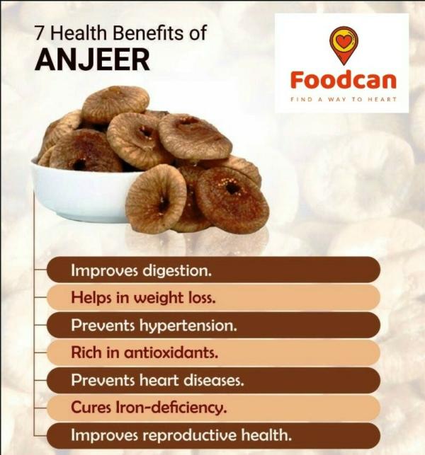 Foodcan Figs 500g Dry Fruits (Afghani Anjeer| Dried Figs| Medium Size ...