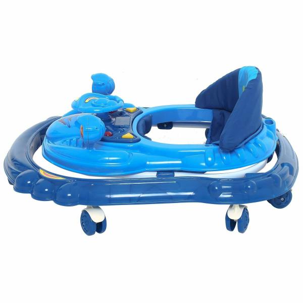Baybee Blue Winnie Musical Baby Activity Walker with Adjustable Height ...