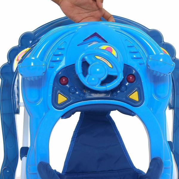 Baybee Blue Winnie Musical Baby Activity Walker with Adjustable Height ...