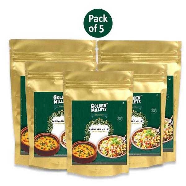 GOLDEN MILLETS Barnyard Millet 1kg Unpolished Rice | 100% Gluten Free ...