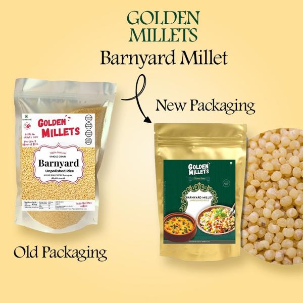 GOLDEN MILLETS Barnyard Millet 1kg Unpolished Rice | 100% Gluten Free ...
