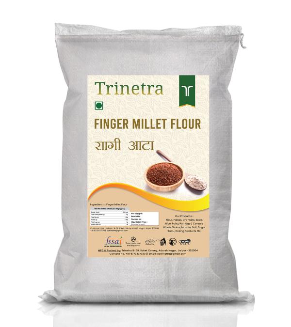 Trinetra Ragi Atta 20Kg (Packing) Finger Millet Flour / Ragi Flour ...