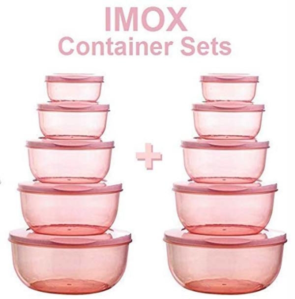 Kartunbox Multicolor Plastic Container Sets - Freezer Safe Food, Dry ...