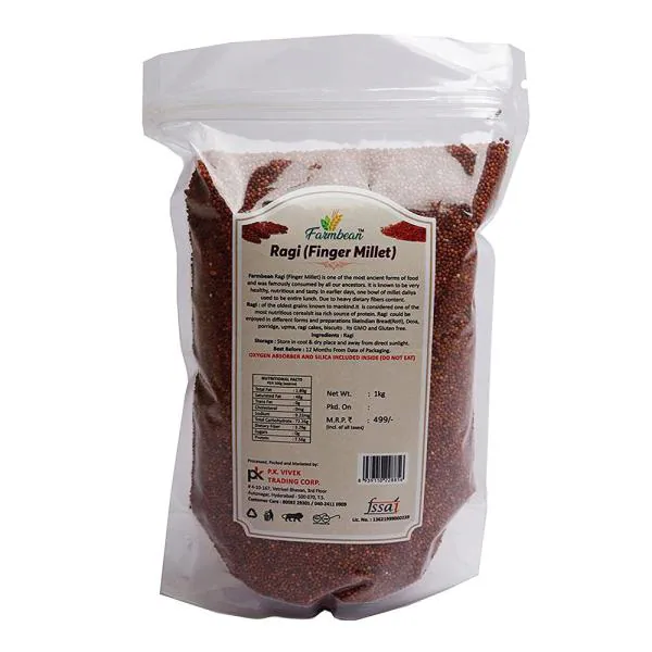 Farmbean Natural Finger Millet | Ragulu | Ragi | Nachani 10 kg - JioMart