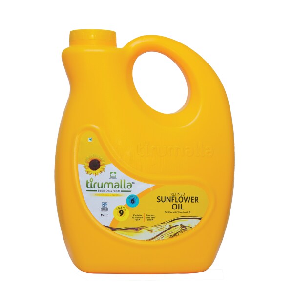 Tirumalla Refined Sunflower Oil 15 Liter jar - JioMart