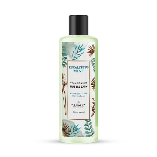 The Love Co. Eucalyptus Mint Bubble Bath - 250ml - JioMart