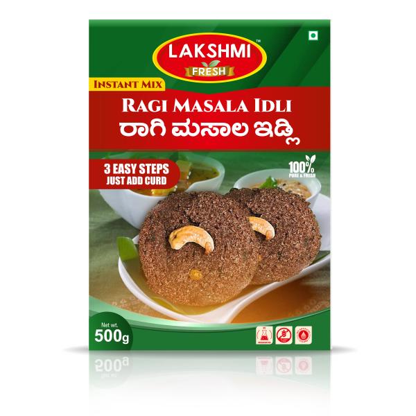 Lakshmi Fresh Ragi Masala Idli Mix 500g | Finger Millet Idli Mix - JioMart