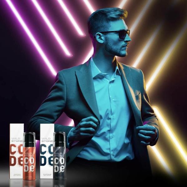 Wild Stone Code Copper and Platinum Body Perfume for Men 120ml (Pack of ...