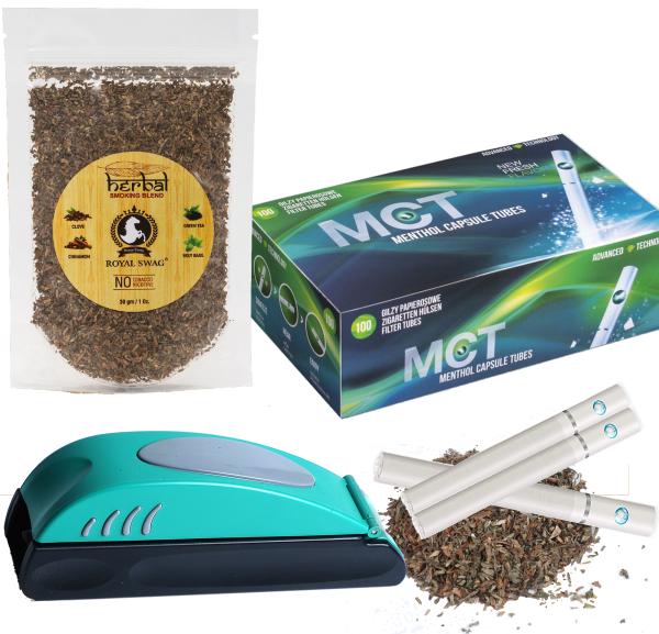 Royal Swag Combo Pack Manual Cigarette Rolling Machine With Cigarette ...
