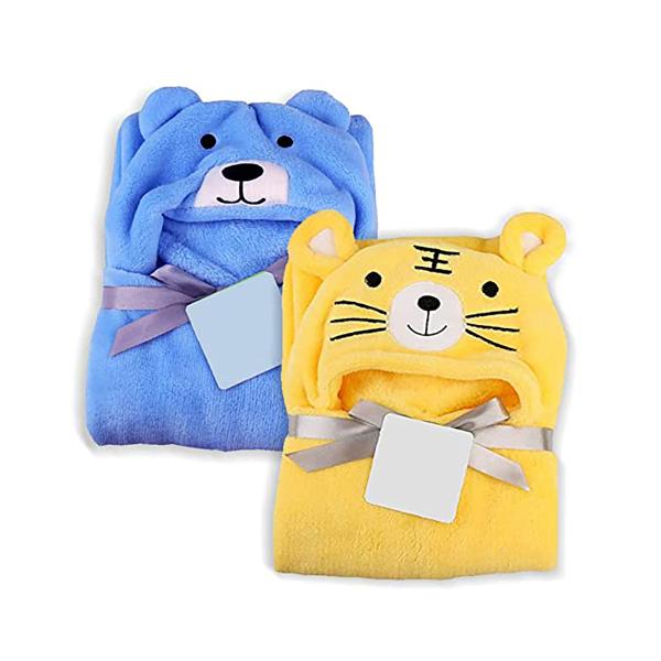 MY NEWBORN Combo of 2 Hooded Bath Towel for 0 to 12Months | Maternity ...