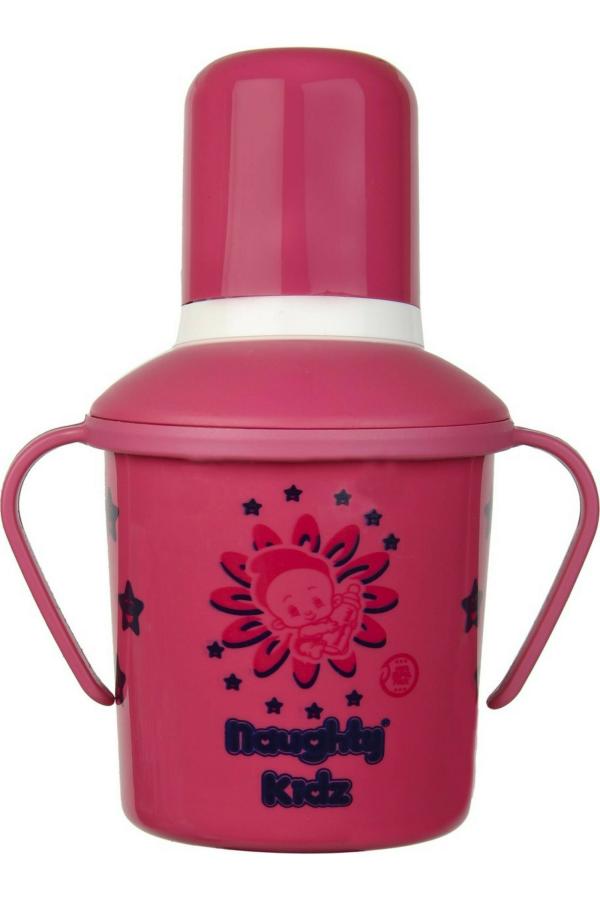Naughty Kidz Pink Sipper with Soft Nipple - JioMart