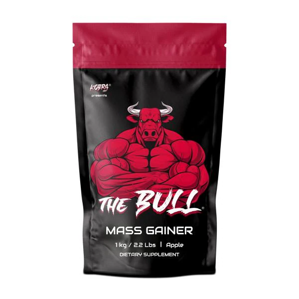 Kobra Labs The Bull Mass Gainer Weight Gainers (1 kg, Apple) - JioMart