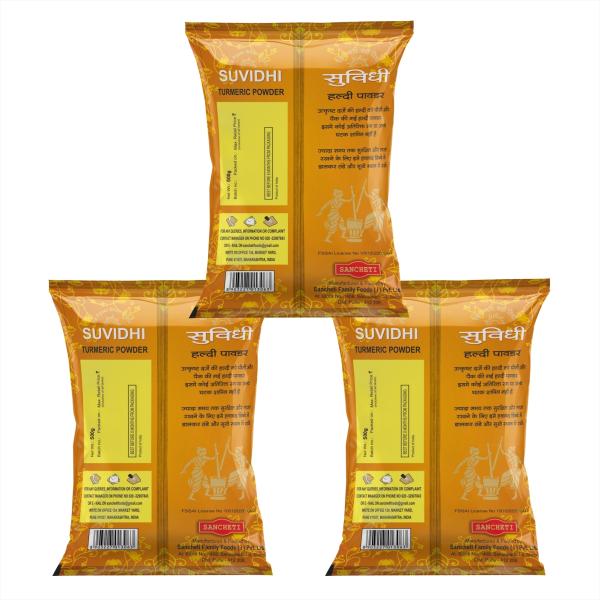 Suvidhi Halad Powder 500gm(Pack of 3) in all 1500gm - JioMart