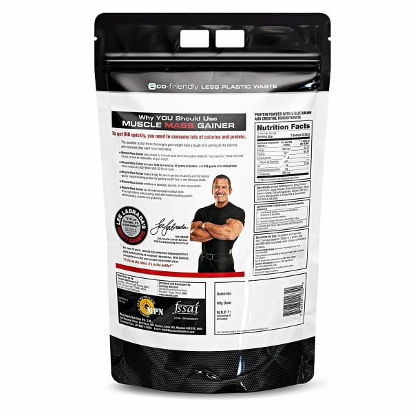 Labrada Nutrition Chocolate Muscle Mass Gainer Protein Powder 5 kg ...