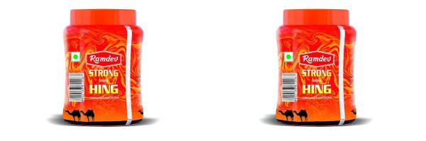 Ramdev Strong Hing| Asafoetida| 100 Gm Each| Pack of 2| 200 Gm+ Spice ...