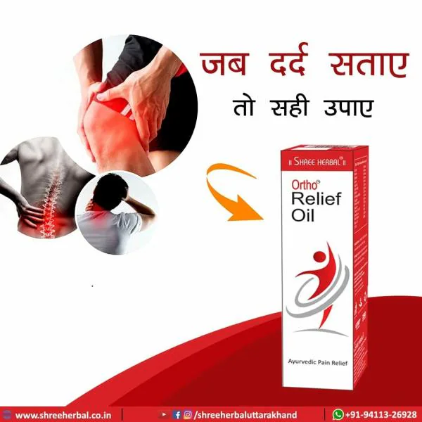 Shree Herbal Oganic Village Ayurvedic Ortho Relief Oil 120 Ml - JioMart