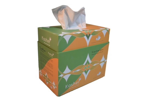 Kosher Facial Tissue House - 1 Tissue Box (100 pulls) 3 Reffils Packs ...