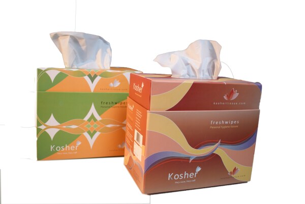 Kosher Facial Tissue House - 1 Tissue Box (100 pulls) 3 Reffils Packs ...