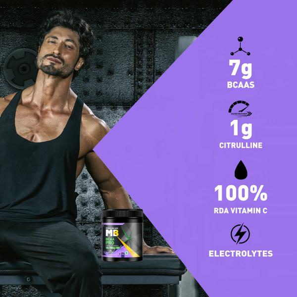 MuscleBlaze BCAA Pro, Powerful Intra Workout, with 7g Vegan BCAAs ...