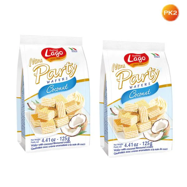 Lago Mini Party Wafers Coconut Cream 250g (Pack of 2) - JioMart