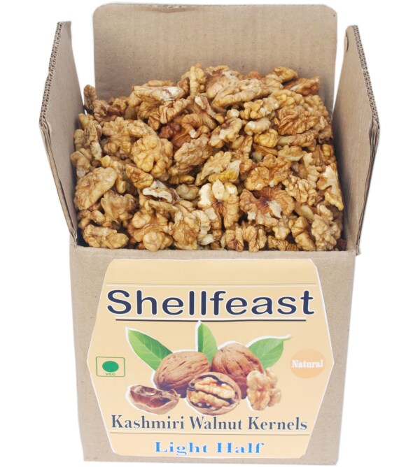 Shellfeast Walnut Kernels Light Half 1 kg , Akhrot Magaz Giri - JioMart