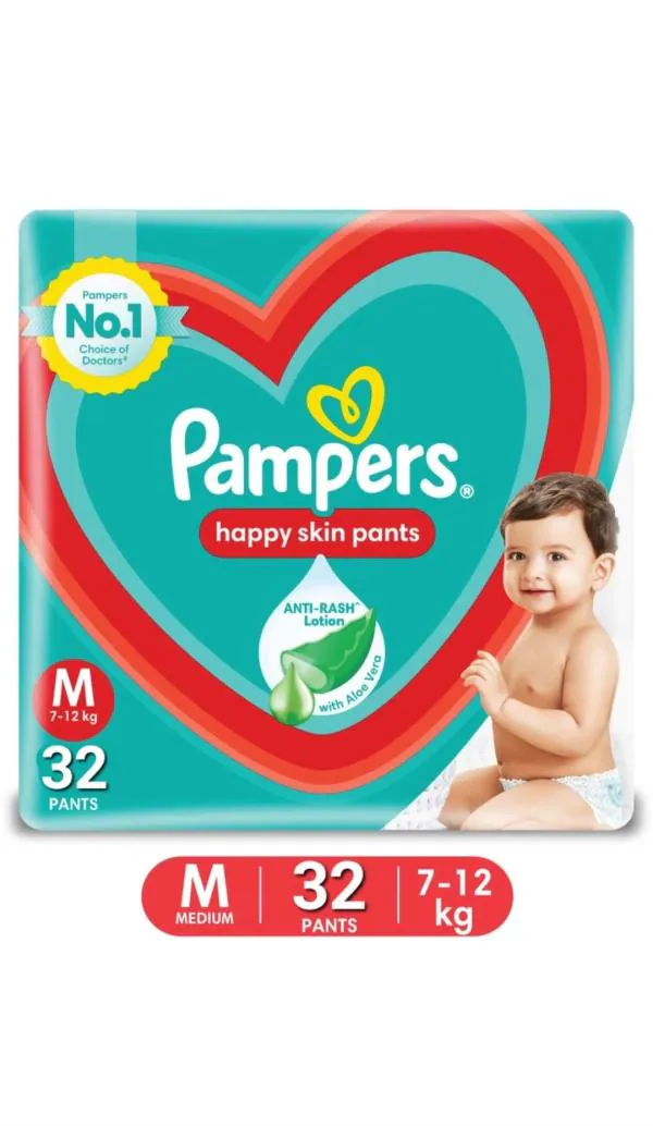 Pampers Happy Skin Pants Value Pack - M (32 Pieces) - JioMart
