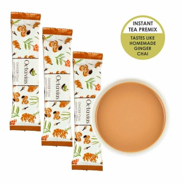 Octavius Ginger Ready Tea Instant Tea Premix - 15 Sachets - JioMart