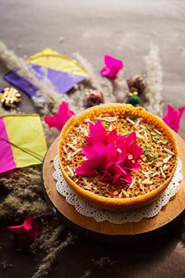 Kesar Sweets | Rajasthani Paneer Sweet Ghevar in Beautiful Lehariya ...