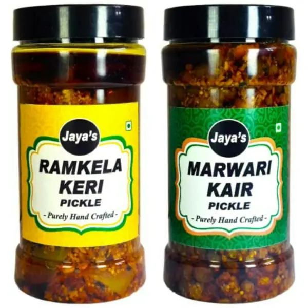 ATTAARWALA Handmade Ramkela Keri Pickle 350 gm And Marwari Kair Pickle ...