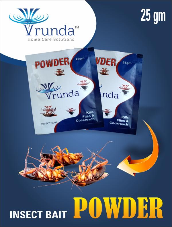 Vrunda Cockroach Powder / 25gm / Cockroach / Flies / Mosquito / Ant ...
