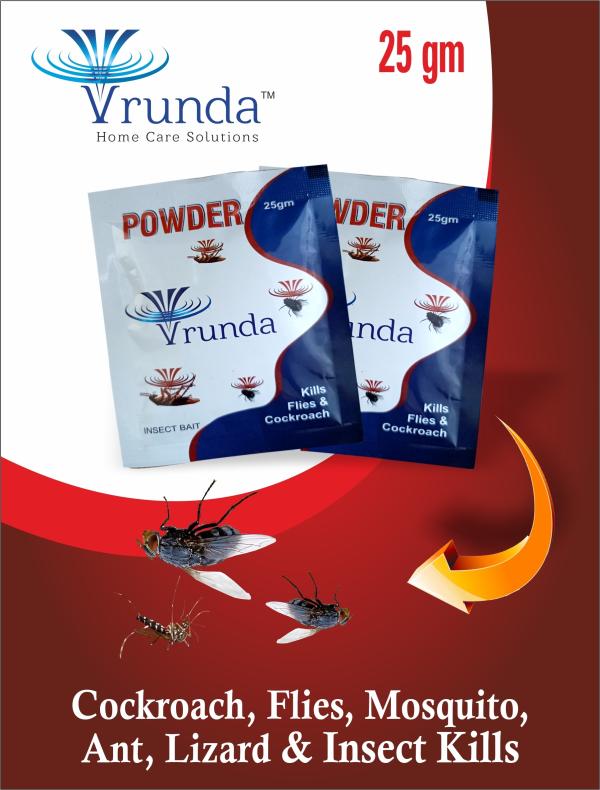 Vrunda Cockroach Powder / 25gm / Cockroach / Flies / Mosquito / Ant ...